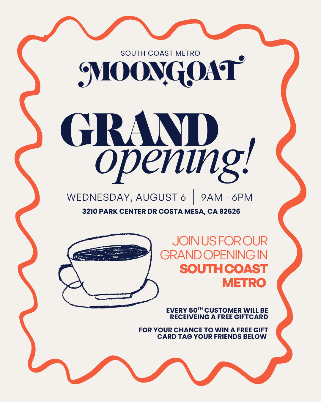 MoonGoat Coffee Roasters Grand Opening - Life is Good OC